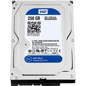 western digital wd2500aakx caviar blue 250gb 7200 rpm 16mb cache sata 6.0gb/s 3.5 internal hard drive