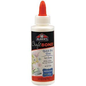 elmers craftbond quick dry glue, 4 oz (e6001)