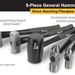 Titan 63125 5-Piece Hammer Set