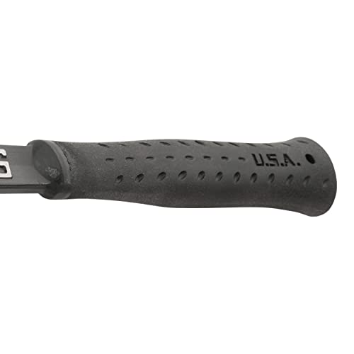 ESTWING Ultra Series Hammer - 15 oz Short Handle Rip Claw with Smooth Face & Shock Reduction Grip - EB-15SR,Black