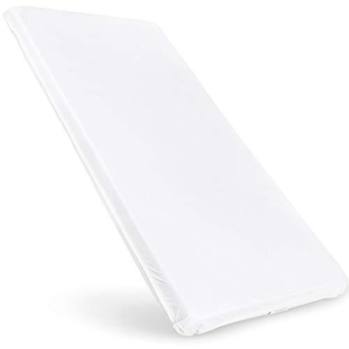 Baby Crib Mattress Bed Pad: Firm 17 X 31” Foam Bedding With Waterproof Vinyl Top