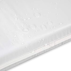 Baby Crib Mattress Bed Pad: Firm 17 X 31” Foam Bedding With Waterproof Vinyl Top