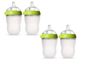 comotomo natural feel baby bottle, 4 pack