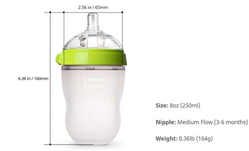 Comotomo Natural Feel Baby Bottle, 4 Pack