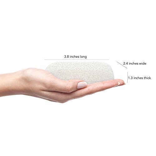 MY Konjac Sponge | 100% All Natural Pure Baby Bath Sponge. Extra Soft & Gentle. Hypoallergenic and Completely Free of Fragrance, Coloring, Additives, Sulfates, Parabens, Phthalates & Petroleum