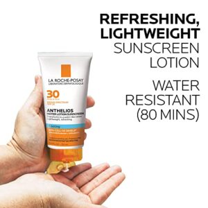 La Roche-Posay Anthelios Cooling Water Lotion Sunscreen for Body and Face, Broad Spectrum Sunscreen SPF, Absorbs Quickly, Water Resistant Every Day Sun Protection for Sensitive Skin