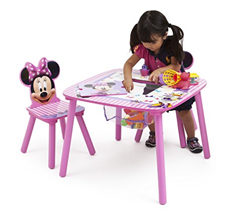 Disney Minnie Mouse Storage Table and Chairs Set Delta Children