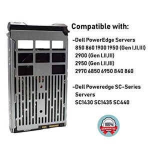 Dell W347K 600GB 15K 16MB 6.0GBps 3.5" Enterprise Class SAS Hard Drive in Poweredge R Series Tray