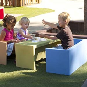 Children's Factory Adapta-Benches, Set-3, Woodland, CF910-073, Flexible Seating for Classroom, Preschool or Daycare, Indoor or Outdoor Toddler Chairs