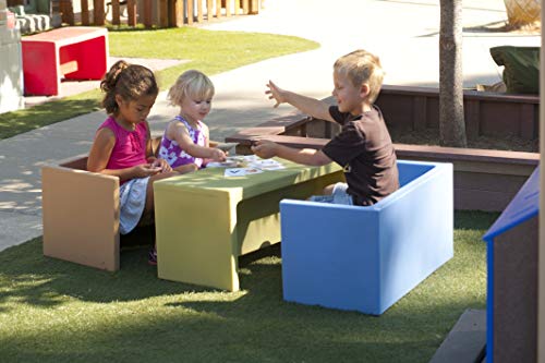 Children's Factory Adapta-Benches, Set-3, Woodland, CF910-073, Flexible Seating for Classroom, Preschool or Daycare, Indoor or Outdoor Toddler Chairs