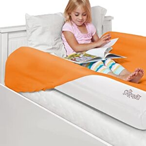 {2-Pack} Shrunks Inflatable Bed Rail for Toddlers, Kids, Adults, and Elderly | Portable Bed Bumpers for Toddlers Travel or Home | Blow Up Bed Guard Rail for Twin, Full, Queen, King Size Beds