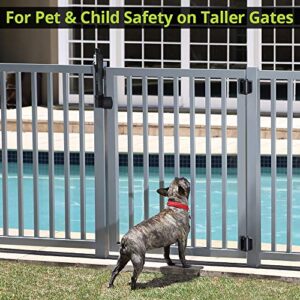 D&D Technologies ML3VPKA MagnaLatch Vertical Pull, Child & Pet Safety Magnetic Gate Latch and Lock, for Any Square Gate