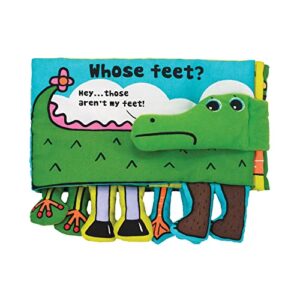 melissa & doug soft activity baby book - whose feet?, 2000+ toys - 1 ea, multi color