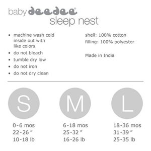 Baby Deedee Sleep Nest Sleeping Sack, Warm Baby Sleeping Bag fits Newborns and Infants,Medium (6-18 Months)