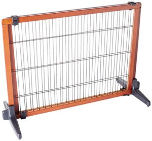 carlson extra tall 70-inch wide adjustable freestanding pet gate, premium wood (2870 ds)