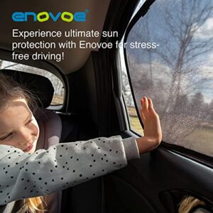 Enovoe Car Window Shade for Baby - (4 Pack) - 19"x12" Premium Cling Baby Sun Shade for Car Window Side - Sun, Glare and UV Rays Protection for Your Child