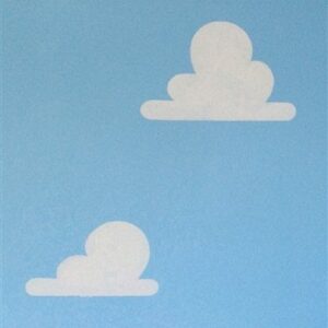 Cloud Stencil Set for Wall Decor: Reusable Stencils for a Kid’s Toy Story Room or Andy’s Room Nursery, 2-Pack Includes 1 Large and 1 Small Cloud Stencil