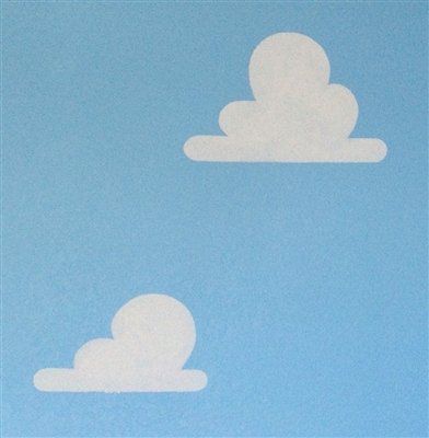 Cloud Stencil Set for Wall Decor: Reusable Stencils for a Kid’s Toy Story Room or Andy’s Room Nursery, 2-Pack Includes 1 Large and 1 Small Cloud Stencil