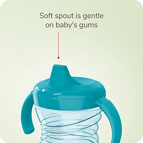 First Essentials by NUK Acrylic Fun Grips Soft Spout Trainer Cup, 7 oz.