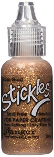 Ranger Stickles Glitter Glue .5oz, Rose Gold