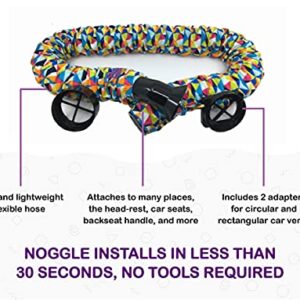 The Noggle-Making The Backseat Cool Again-Quick & Easy to Use Car Travel Accessories for a Comfy Ride Summer or Winter-Air Vent Extender Hose Directs Cool or Warm Air to Your Kids - 8ft, Black Ice