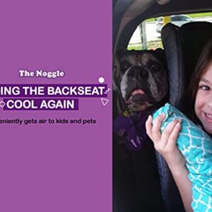 The Noggle-Making The Backseat Cool Again-Quick & Easy to Use Car Travel Accessories for a Comfy Ride Summer or Winter-Air Vent Extender Hose Directs Cool or Warm Air to Your Kids - 8ft, Black Ice