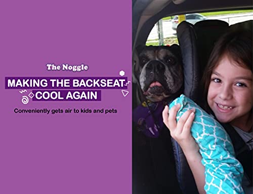 The Noggle-Making The Backseat Cool Again-Quick & Easy to Use Car Travel Accessories for a Comfy Ride Summer or Winter-Air Vent Extender Hose Directs Cool or Warm Air to Your Kids - 8ft, Black Ice