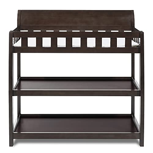 Delta Children Bentley Changing Table with Changing Pad, Greenguard Gold Certified, Chocolate