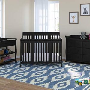 Storkcraft Avalon 6 Drawer Double Dresser (Black) – Dresser for Kids Bedroom, Nursery Dresser Organizer, Chest of Drawers for Bedroom with 6 Drawers, Classic Design for Children’s Bedroom