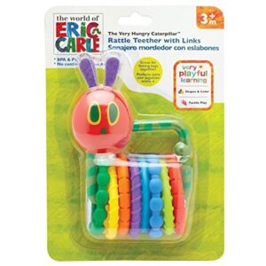 world of eric carle, the very hungry caterpillar rattle teether with links