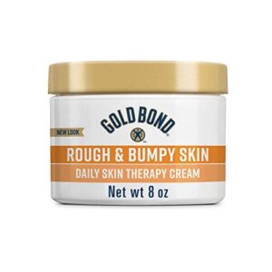 gold bond rough & bumpy daily skin therapy cream, 8 oz., with 7 moisturizers & 3 vitamins