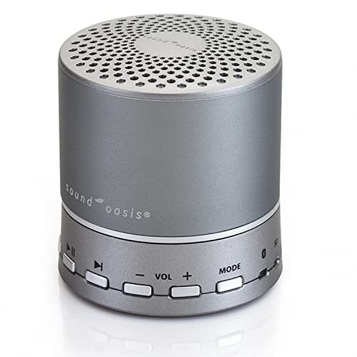 Sound Oasis Sleep Sound Machine, Bluetooth Speaker Big Bass Sound, Portable Home & Travel White Noise Machine, Relax and improve Sleep, 20 Built-in Non-Looping 8 hr Dr Developed Sleep, Tinnitus Masking, White Noise, Nature Sounds. Perfect for Sleep, Tinni