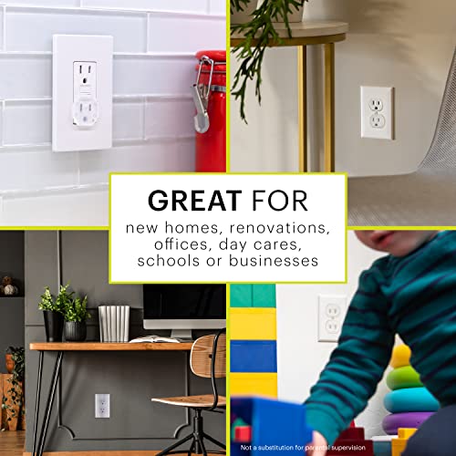 Power Gear Outlet Covers Baby Proofing Child Proof Plug Covers for Electrical Outlets Easy Install Outlet Plug Covers UL Listed Shock Prevention Clear 51175 30 Count