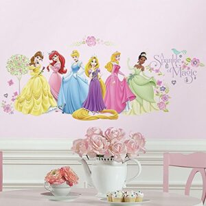 roommates rmk1903scs disney princess glow princess peel and stick wall decals