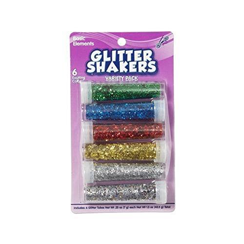 Kids Craft 6pk Glitter Tubes, Basic Colors