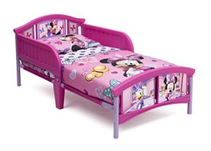 delta children plastic toddler bed, disney minnie mouse