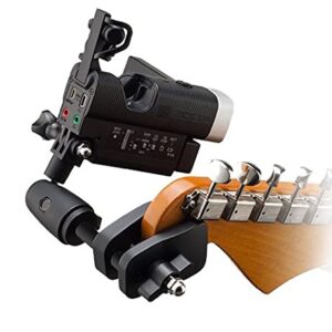 Zoom GHM-1 Guitar Headstock Mount, Flat Clamp Mount, Designed to be Used With Q2n, Q2n-4K, Q4, Q4n, and Q8