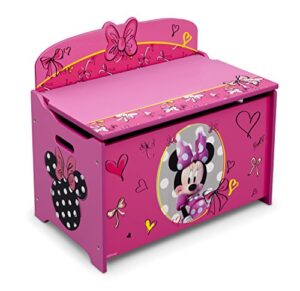 delta children deluxe toy box, disney minnie mouse