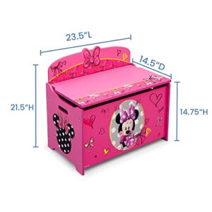 Delta Children Deluxe Toy Box, Disney Minnie Mouse