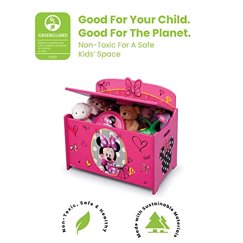 Delta Children Deluxe Toy Box, Disney Minnie Mouse