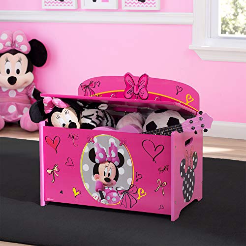 Delta Children Deluxe Toy Box, Disney Minnie Mouse