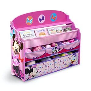 Delta Children Deluxe Book & Toy Organizer - Greenguard Gold Certified, Disney Minnie Mouse