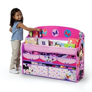 Delta Children Deluxe Book & Toy Organizer - Greenguard Gold Certified, Disney Minnie Mouse