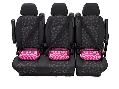 BubbleBum Inflatable Booster Seat - Travel Booster Seat - Car Booster Seat - Hybrid Booster Seat - Portable Booster Seat for Car - Foldable & Narrow Slim Design - Perfect for Kids 4-11yrs old - Pink