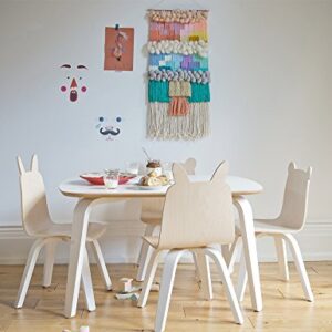 OEUF Bear Play Chairs and Table Set in Birch