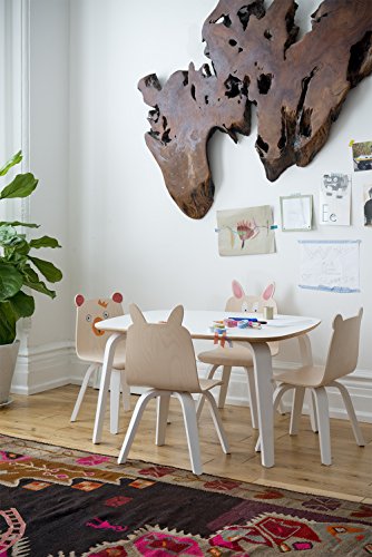 OEUF Bear Play Chairs and Table Set in Birch