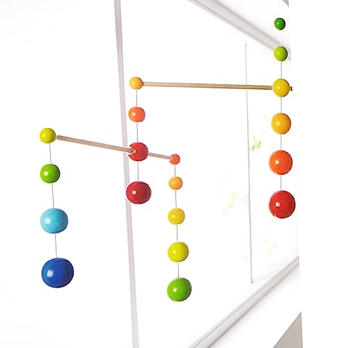 HABA Nursery Room Wooden Mobile Rainbow Balls (Made in Germany)