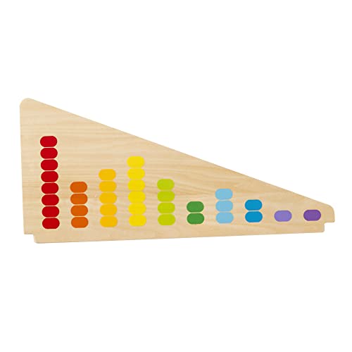 Melissa & Doug Add & Subtract Abacus - Educational Toy With 55 Colorful Beads and Sturdy Wooden Construction, 3 - 6 years