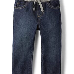 The Children's Place Baby Boys' Pull On Straight Jeans, Liberty Blue, 5T