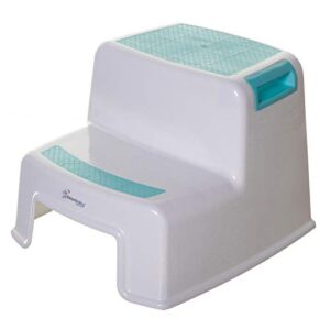 dreambaby 2-step stool - aqua, white